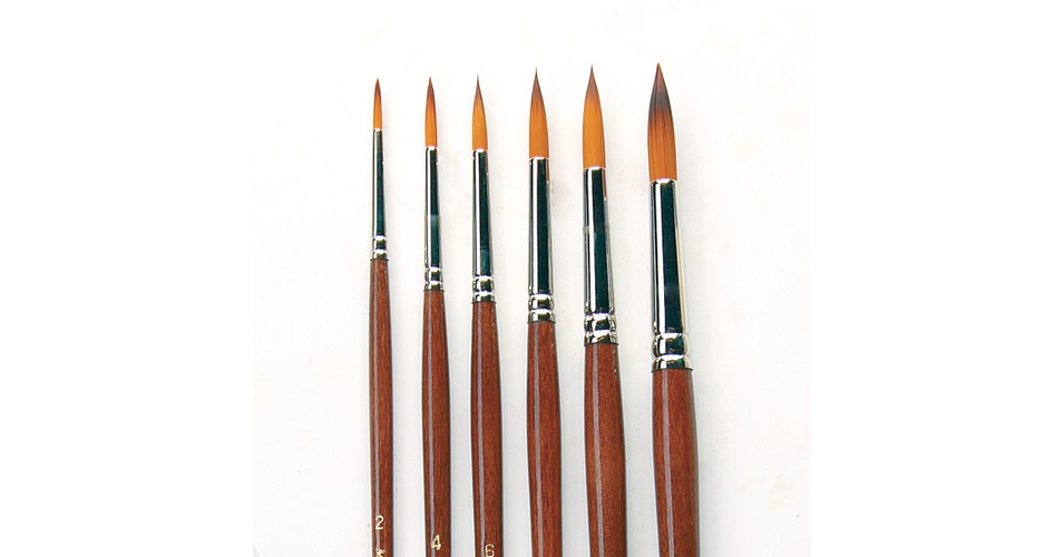 Szintetikus, hegyes, hosszúnyelű ecset, méret: 12 – M875 - Munkácsy ...